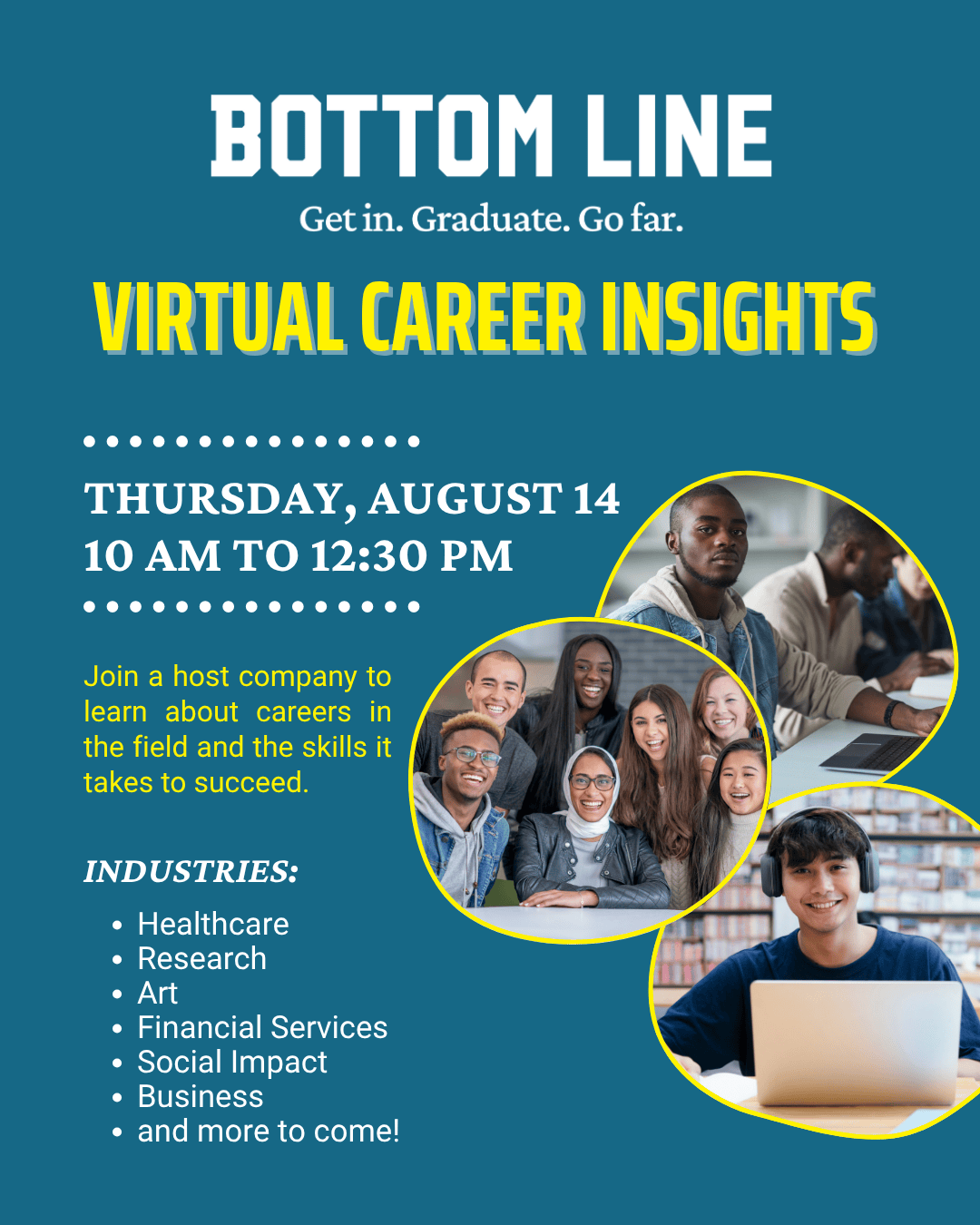 MA Bottom Line - Virtual Career Insights Student Sign Up August 2025